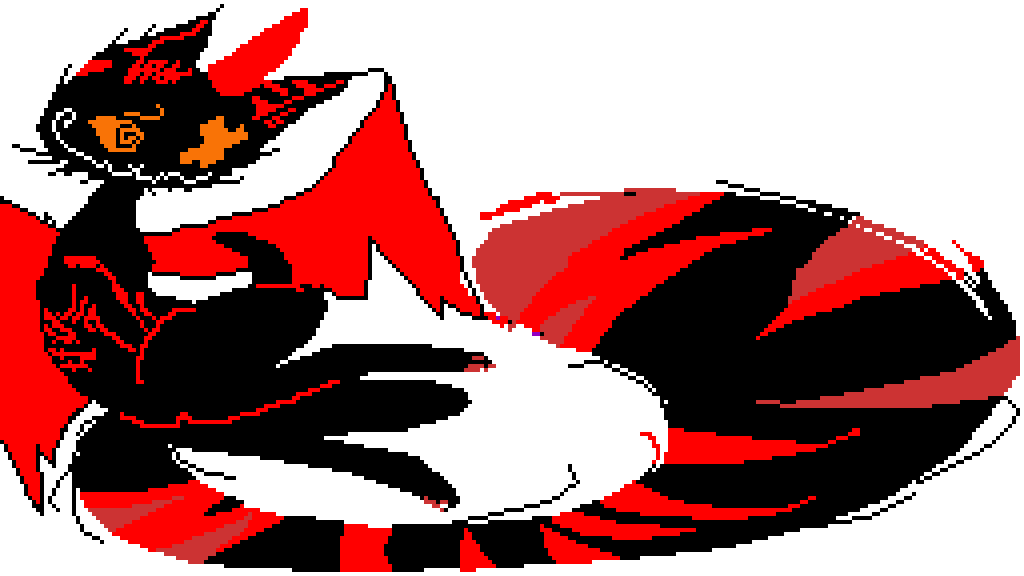 Editing Demonic Cat - Free online pixel art drawing tool - Pixilart