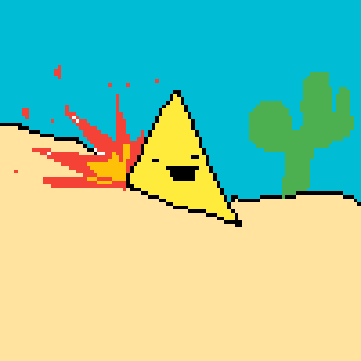 Editing the amazing sliding pyramid man - Free online pixel art drawing ...