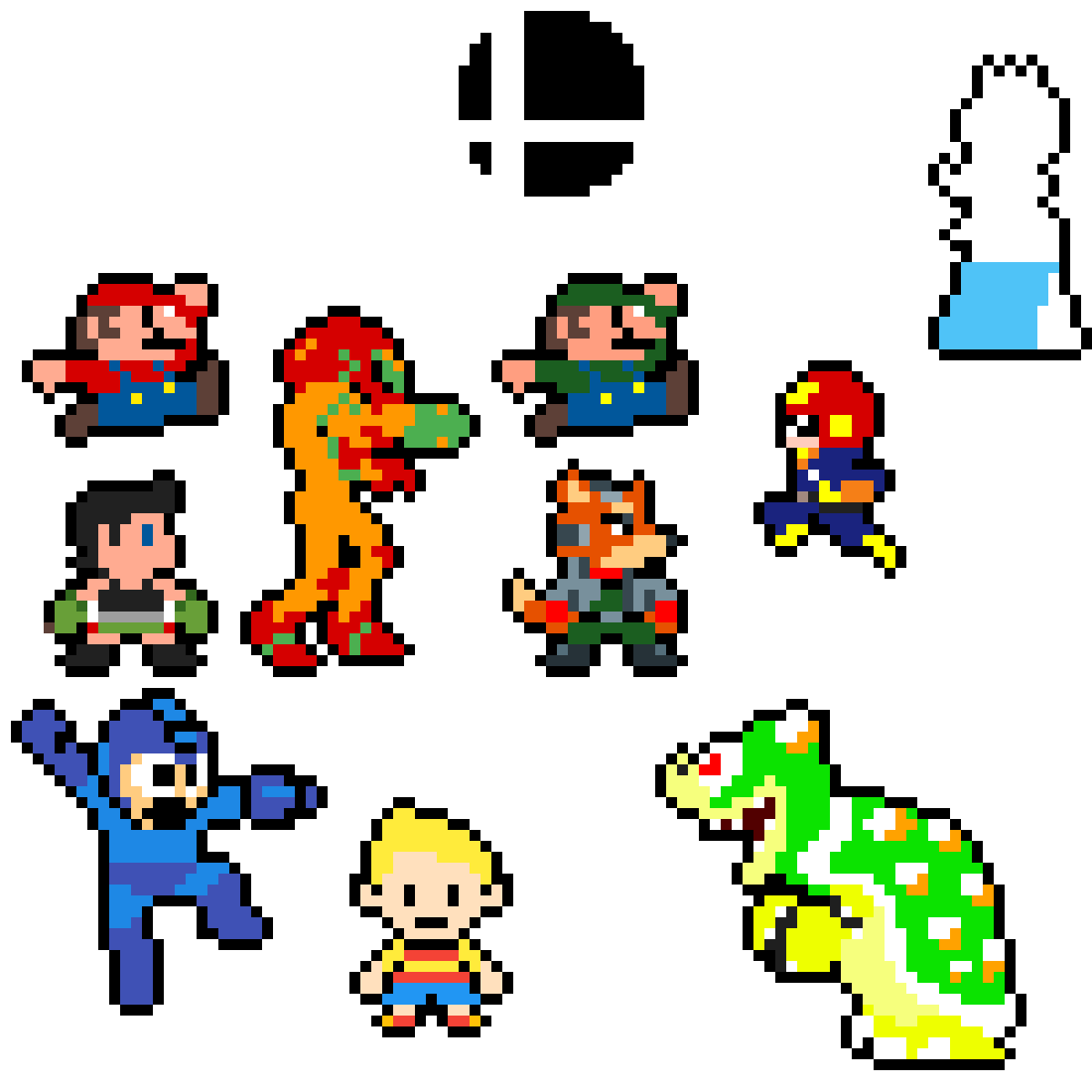 Pixilart - Super Smash Bros by Captain-Falcon
