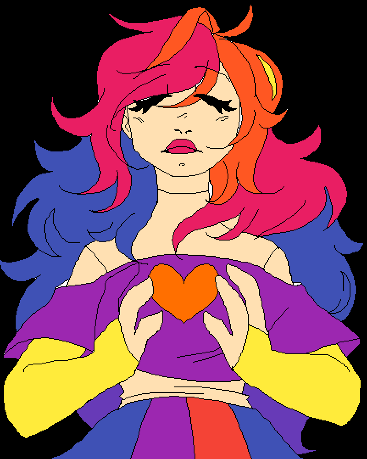 Pixilart - Ms Rainbow by BxbyKimchiiX3