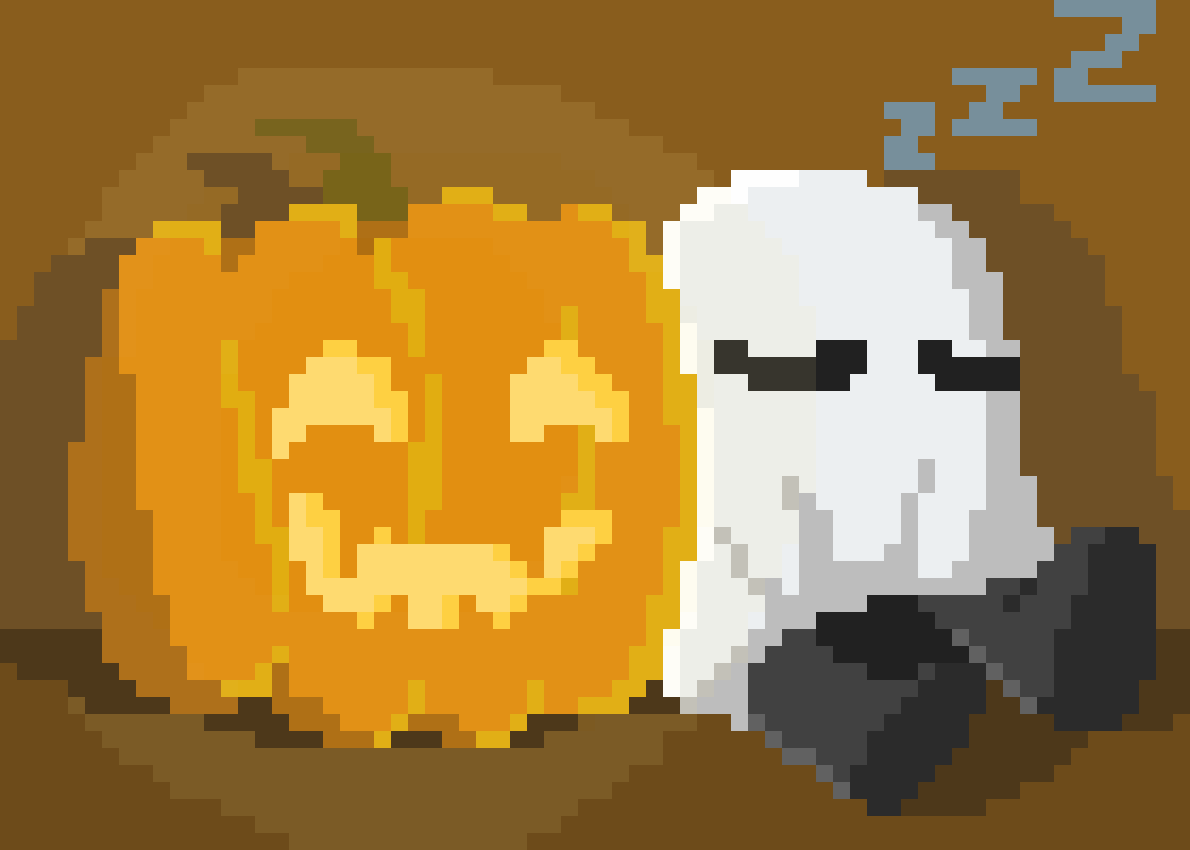 Pixilart - Ghost boy snoozing by Dopey-Dragonite