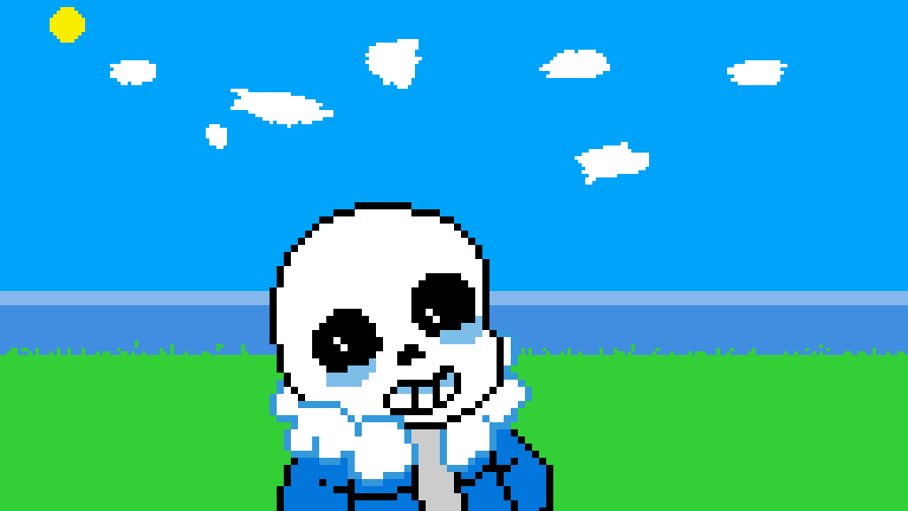 Pixilart - Cute Sans by Teneych