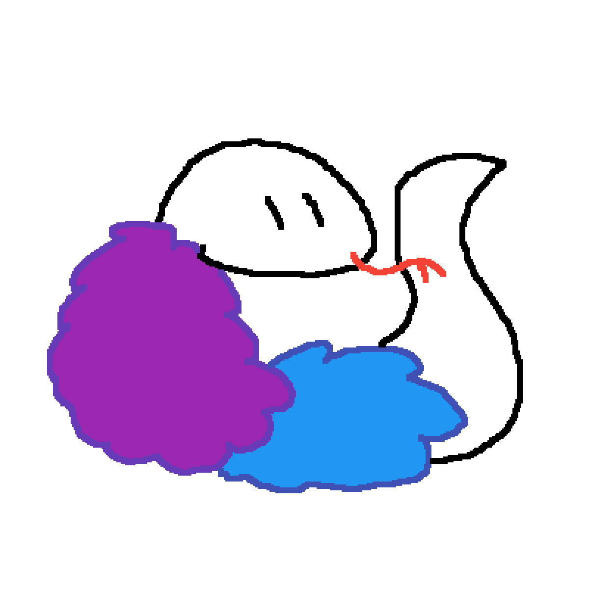 Pixilart - fur snek by DragonsBreath