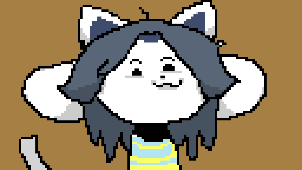 Pixilart - Temmie by xXAphmau