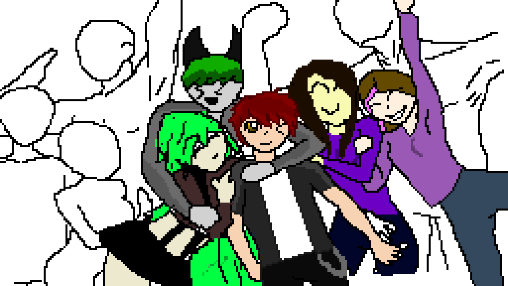 Pixilart - group collab add yourself by Dinokingcal10