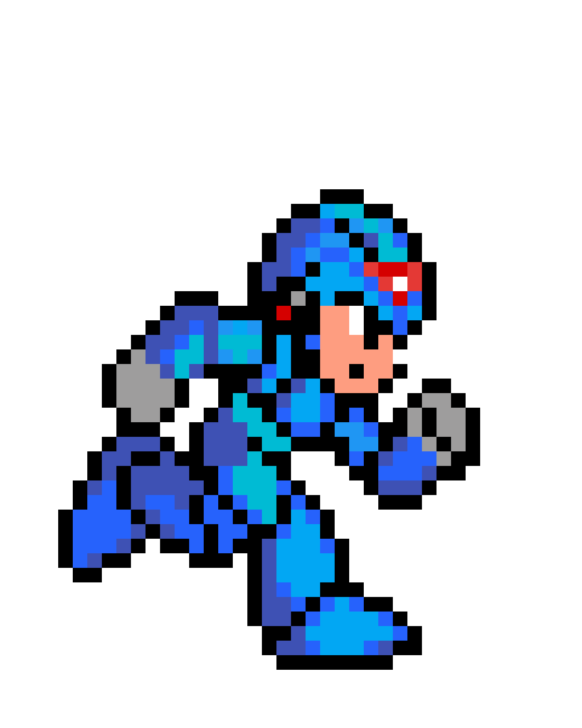 Pixilart - megaman running by iian