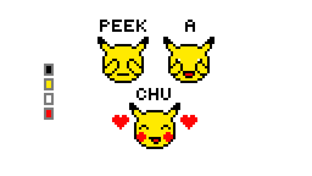 Pixilart - Peek-a-chu by xhytar