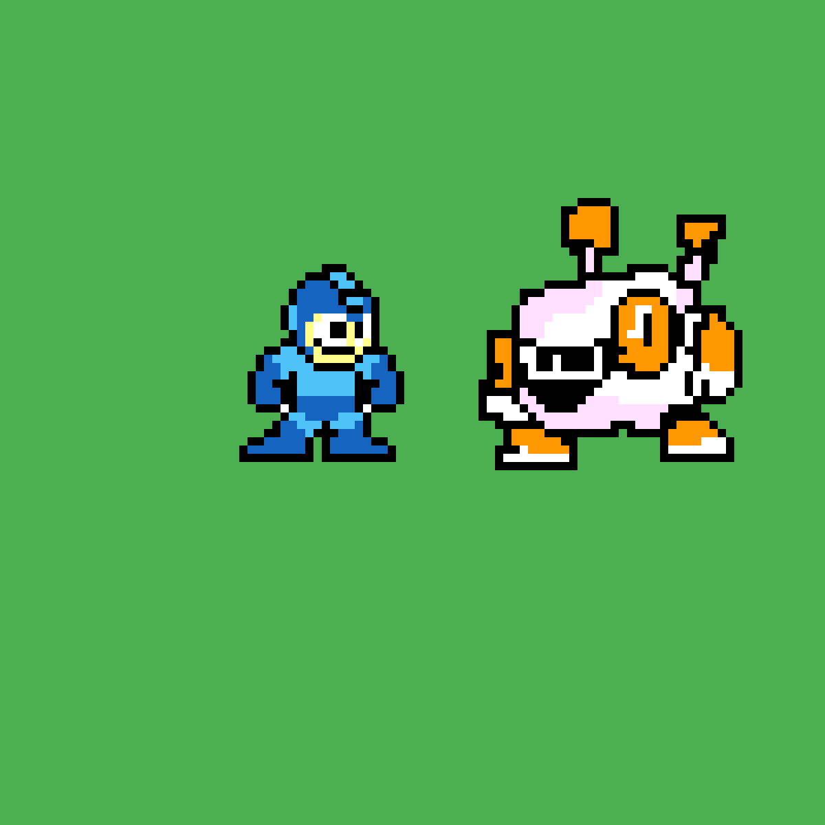 Pixilart - Mega Man and Sheep Man by Makkusu