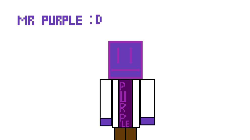 Pixilart - Mr.Purple by Bigermax25