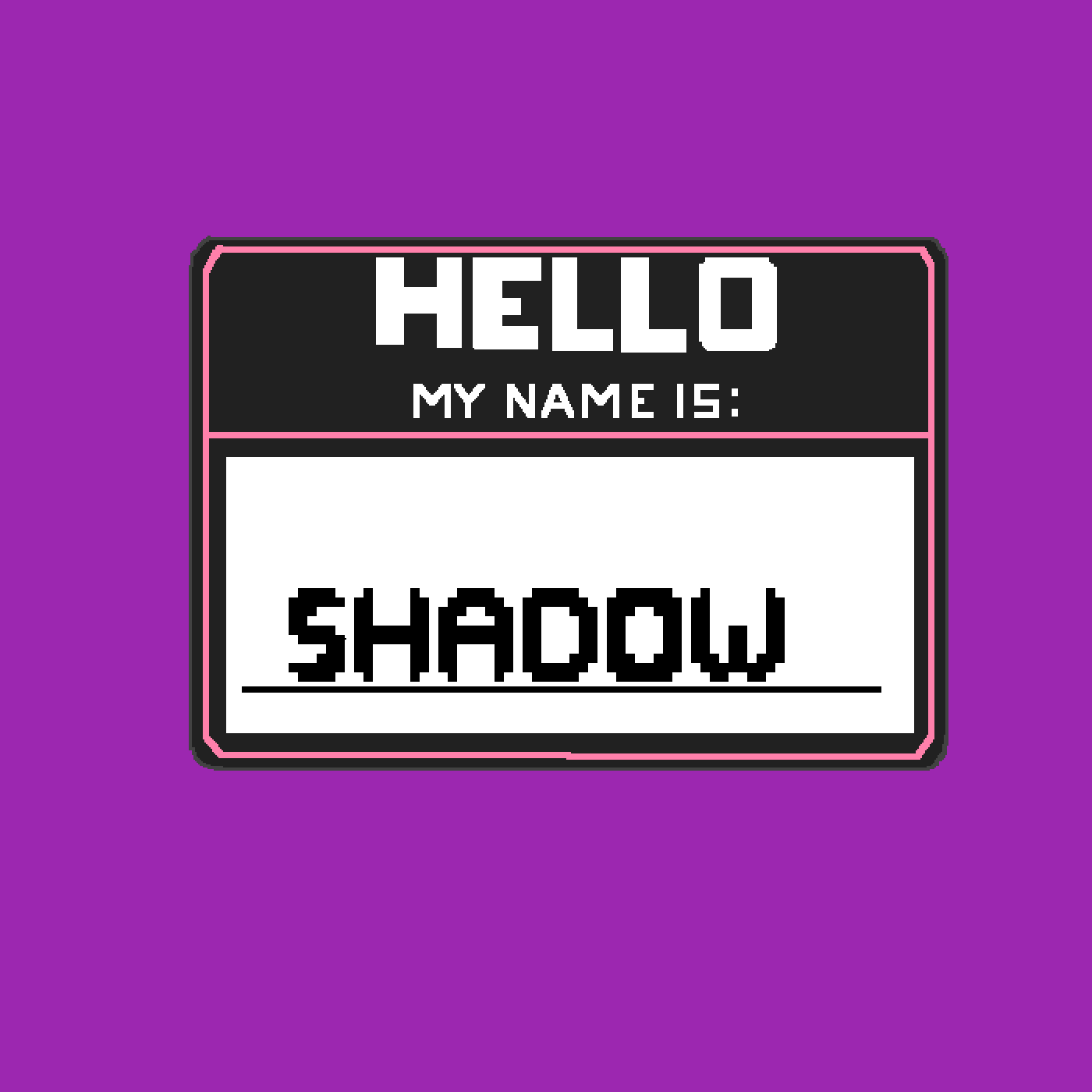 Editing name tag - Free online pixel art drawing tool - Pixilart