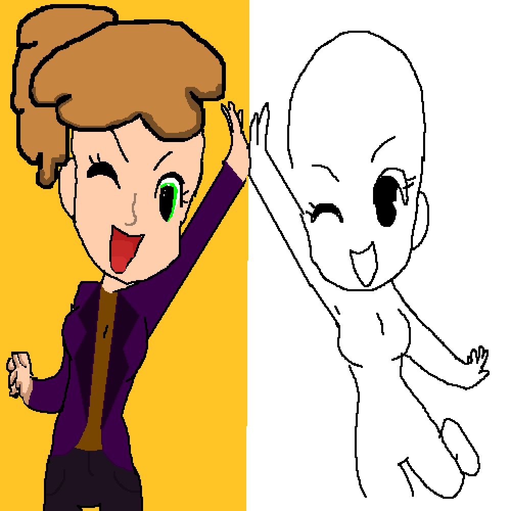 Editing HIGH FIVE! - Free online pixel art drawing tool - Pixilart