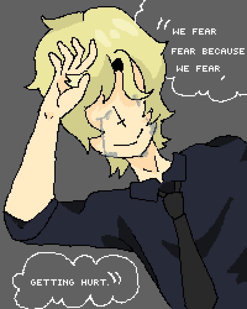 Pixilart - We fear fear (panel of a comic I made) by AJPengg