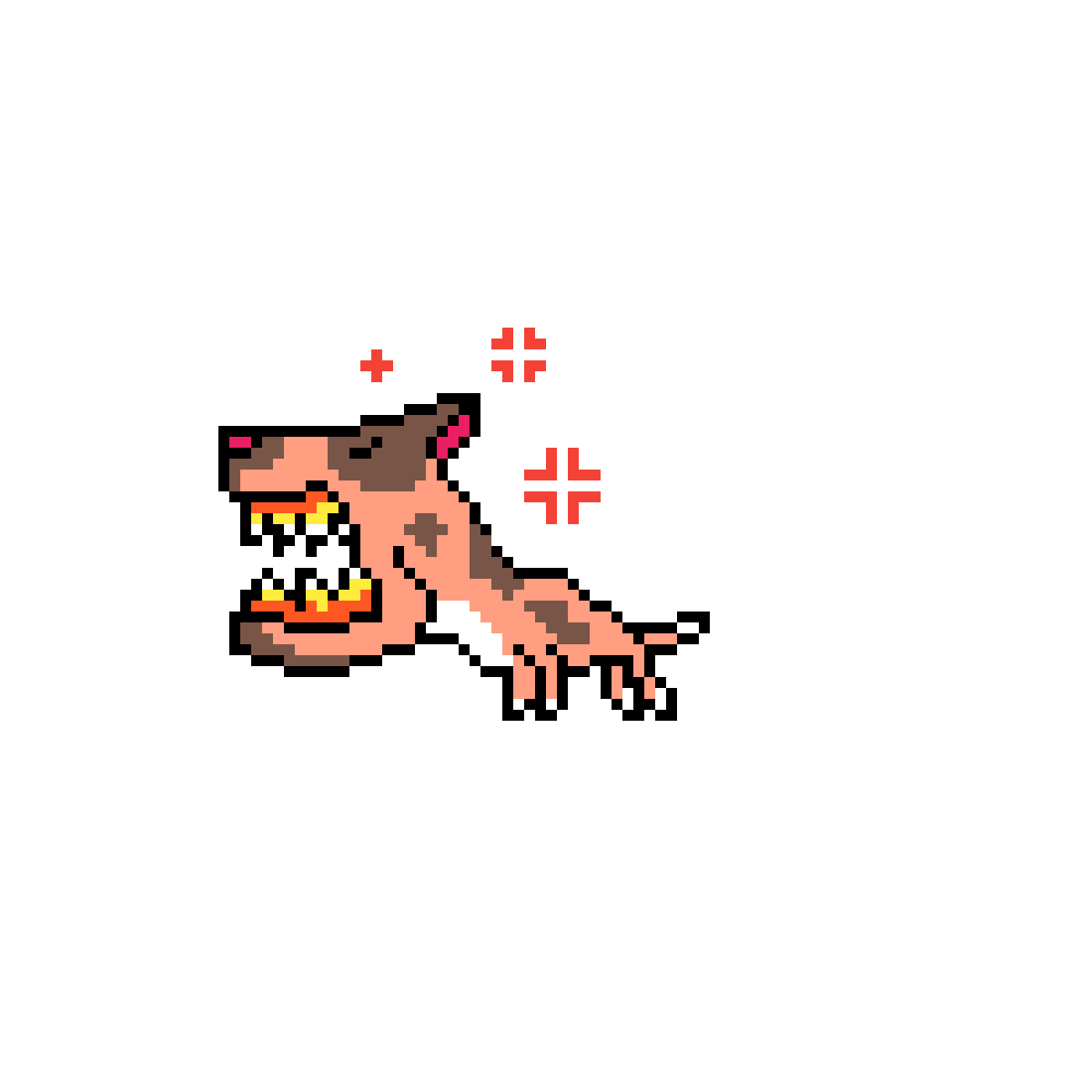Editing Angry Dog - Free online pixel art drawing tool - Pixilart
