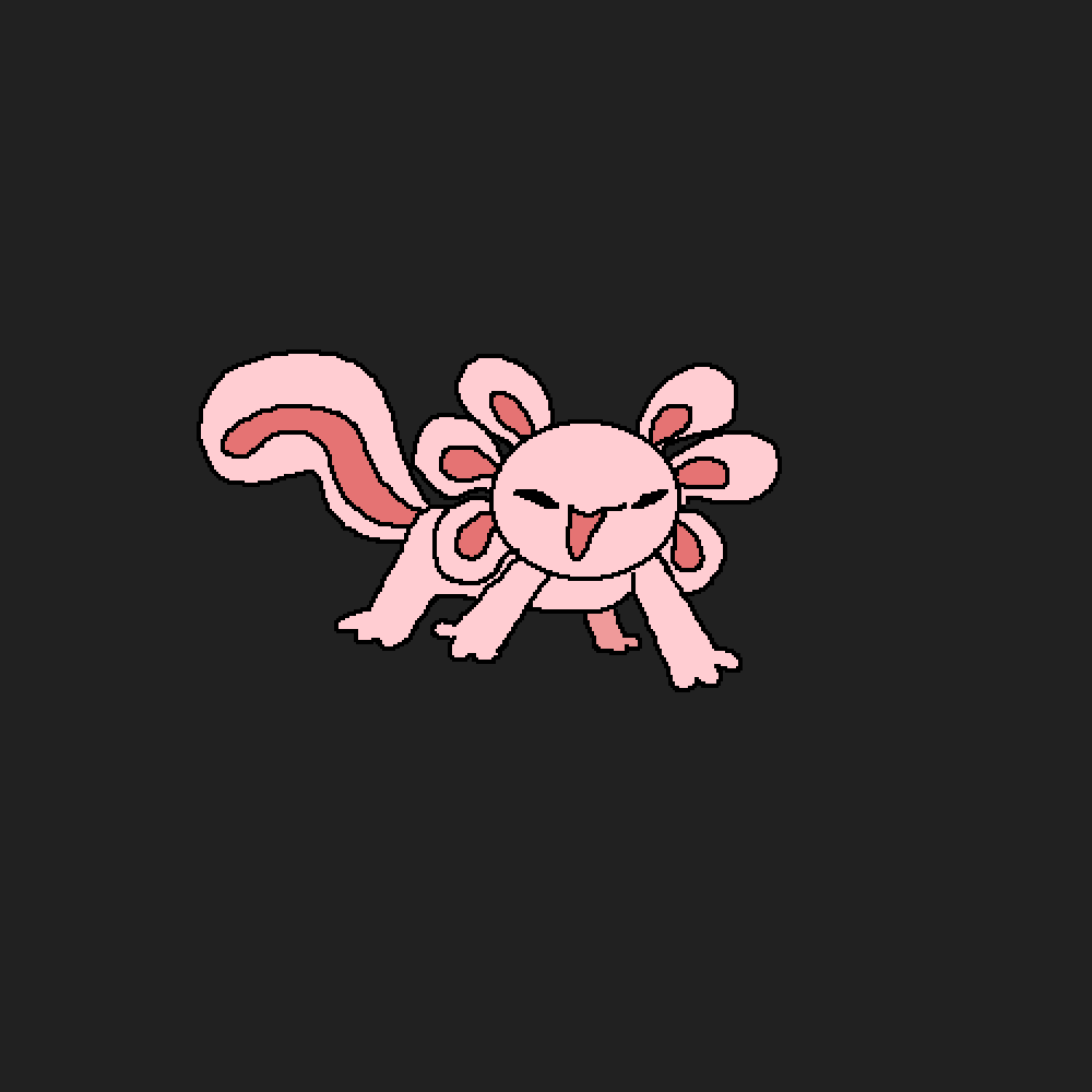 Pixilart - Dancin Axolotl Base by NoMorePotatos