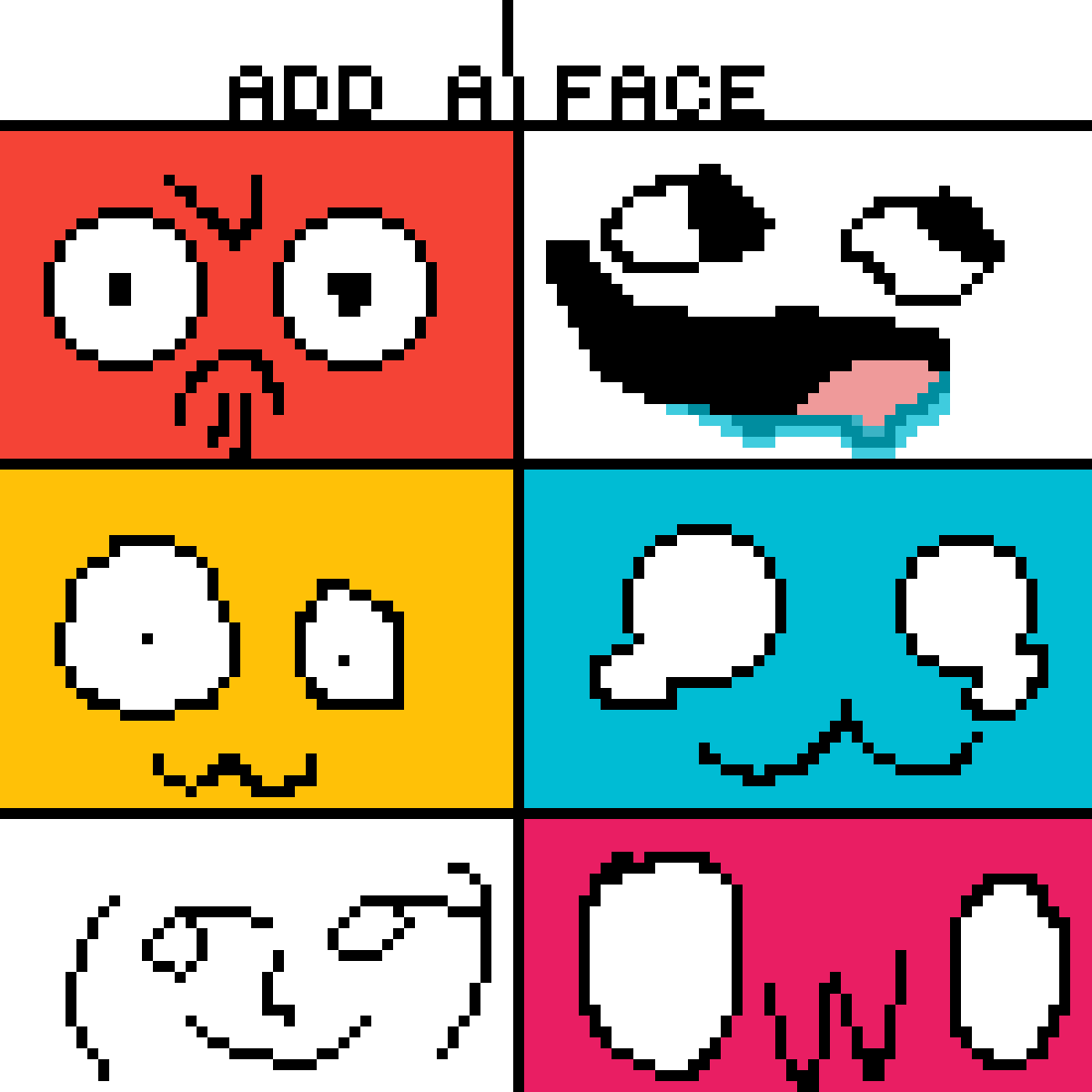 Editing face collab - Free online pixel art drawing tool - Pixilart