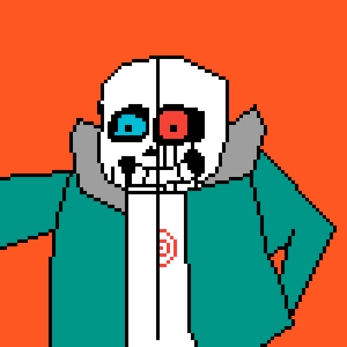 Pixilart - DustSans And Undertale Sans SIde To Side by J-H