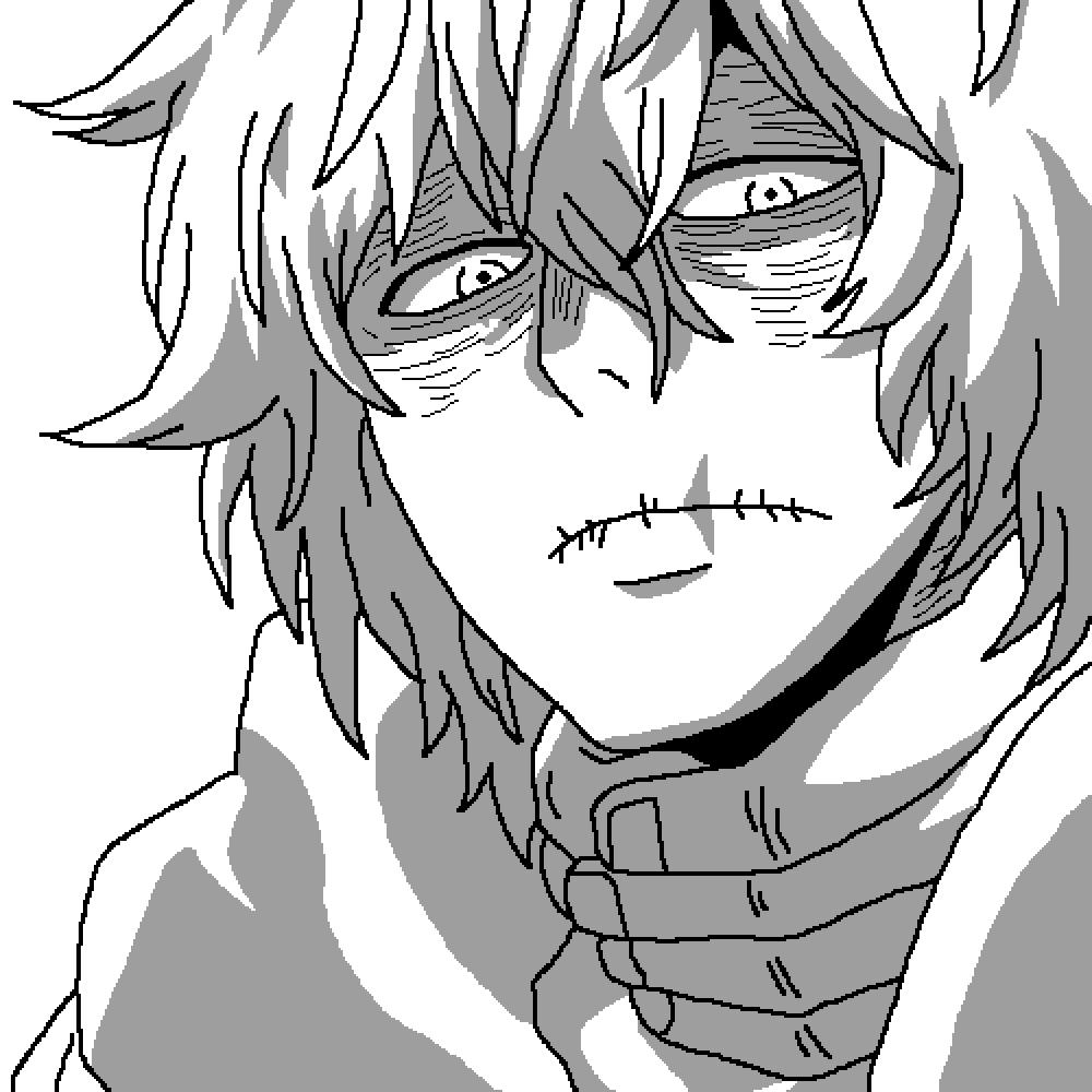 Editing Tomura Shigaraki base - Free online pixel art drawing tool ...