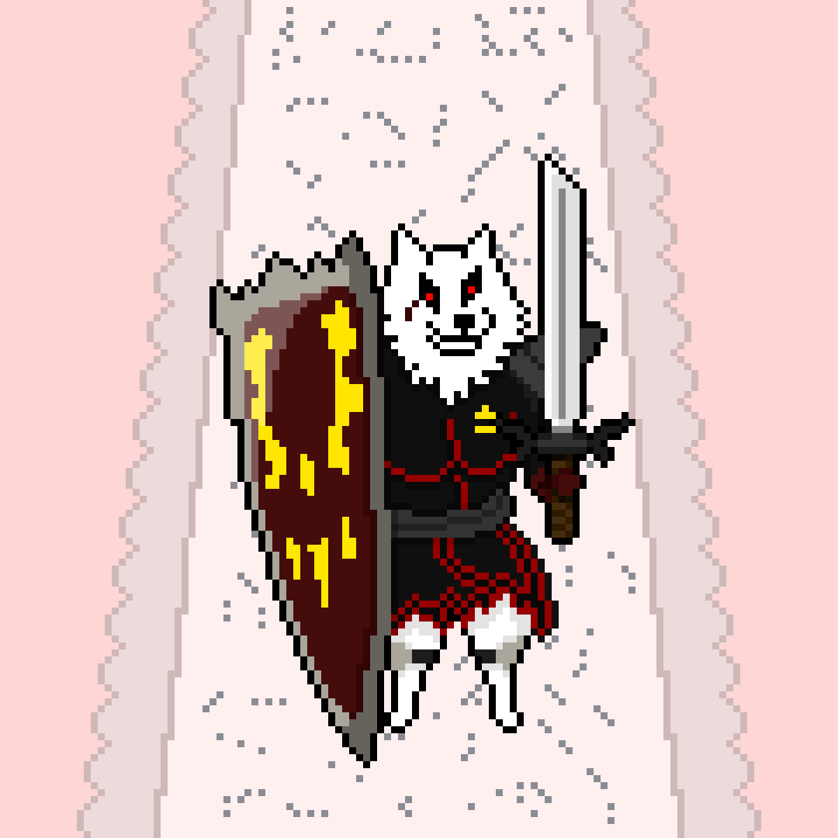 Pixilart - (Color) Underfell Lesser dog by Immediate54