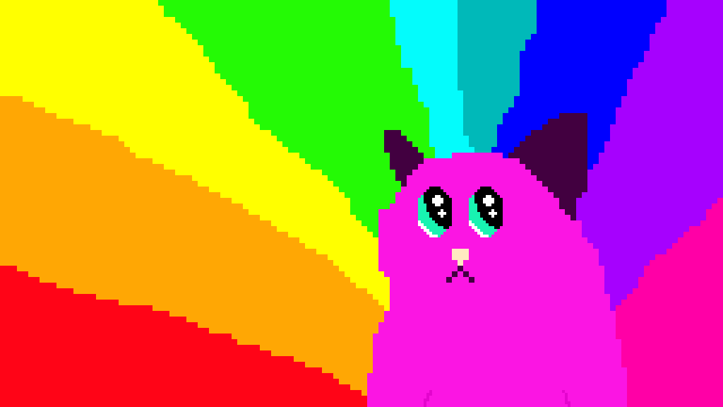 Editing cat+rainbow - Free online pixel art drawing tool - Pixilart