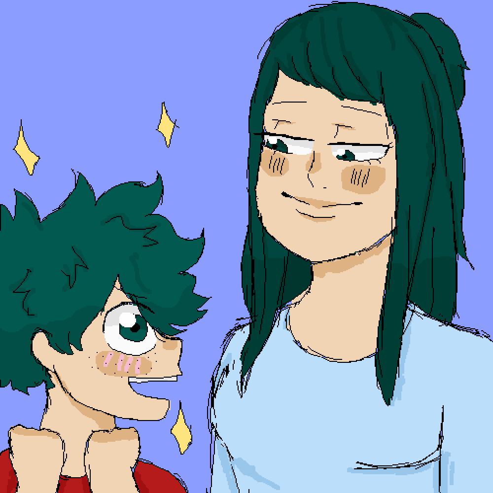 Pixilart - small might discussing all might with his mom by GaliMxellon