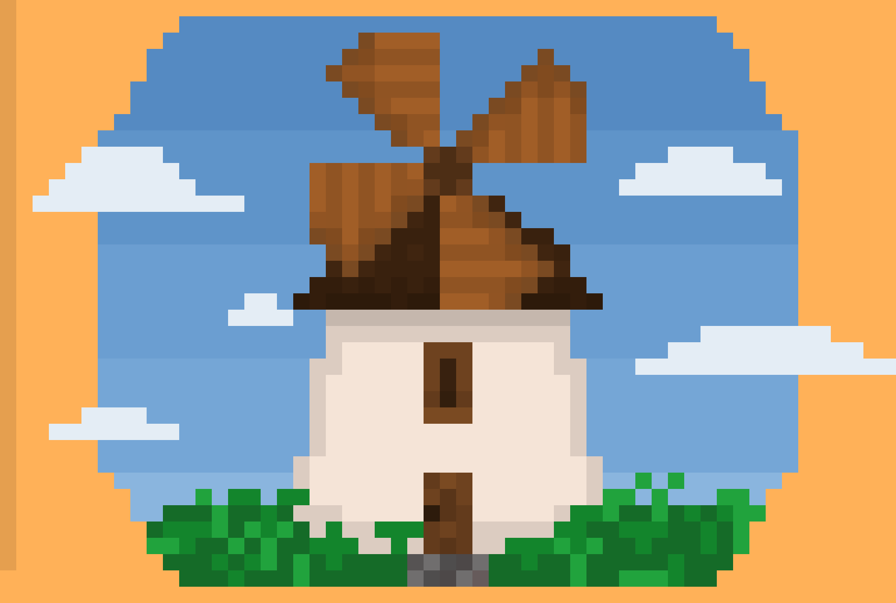 Pixilart - windmill by dizzydoes-pixel