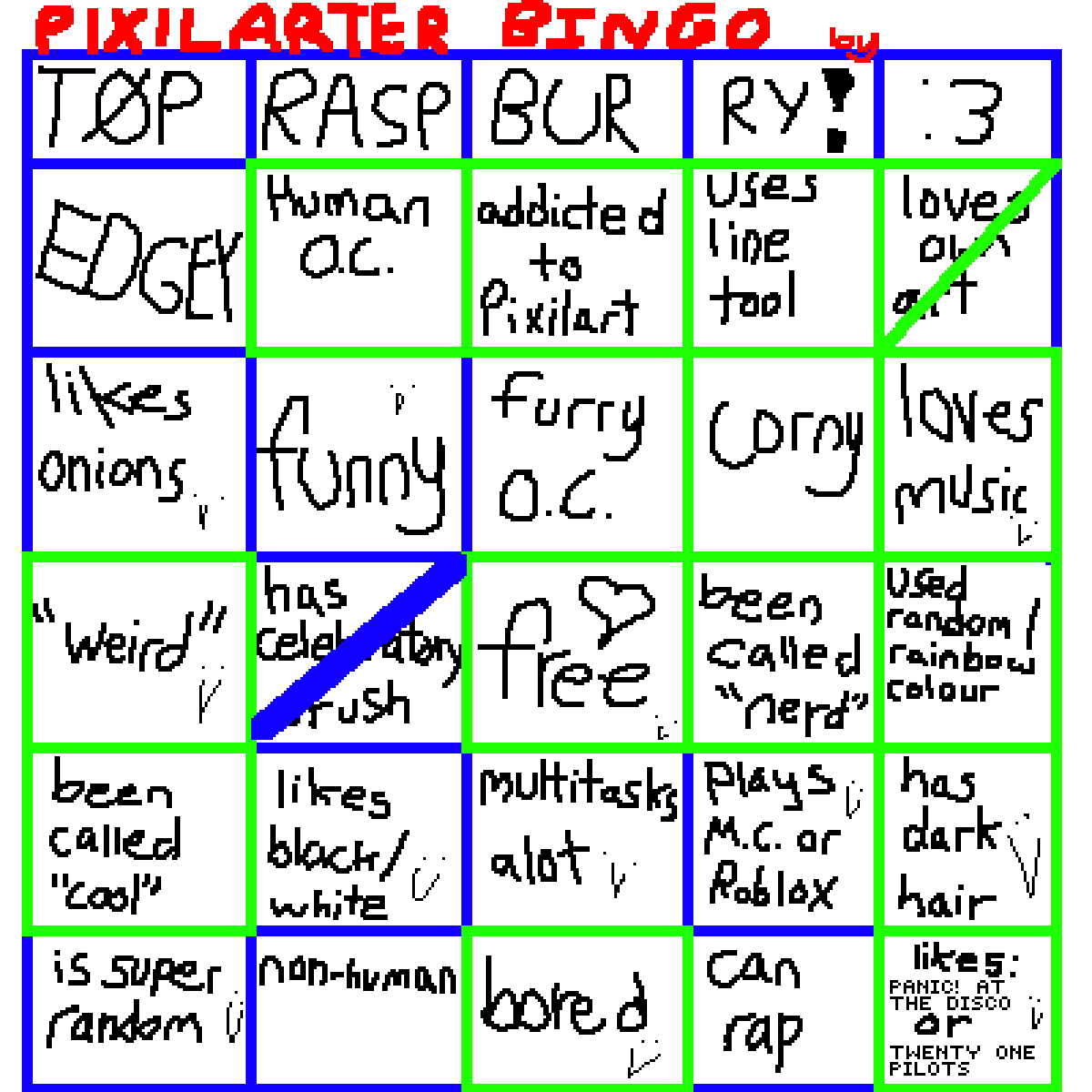 Editing Bingo!! - Free online pixel art drawing tool - Pixilart