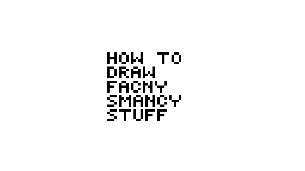 Pixilart - How to draw fancy stuff part 1 by AnonymousLikin