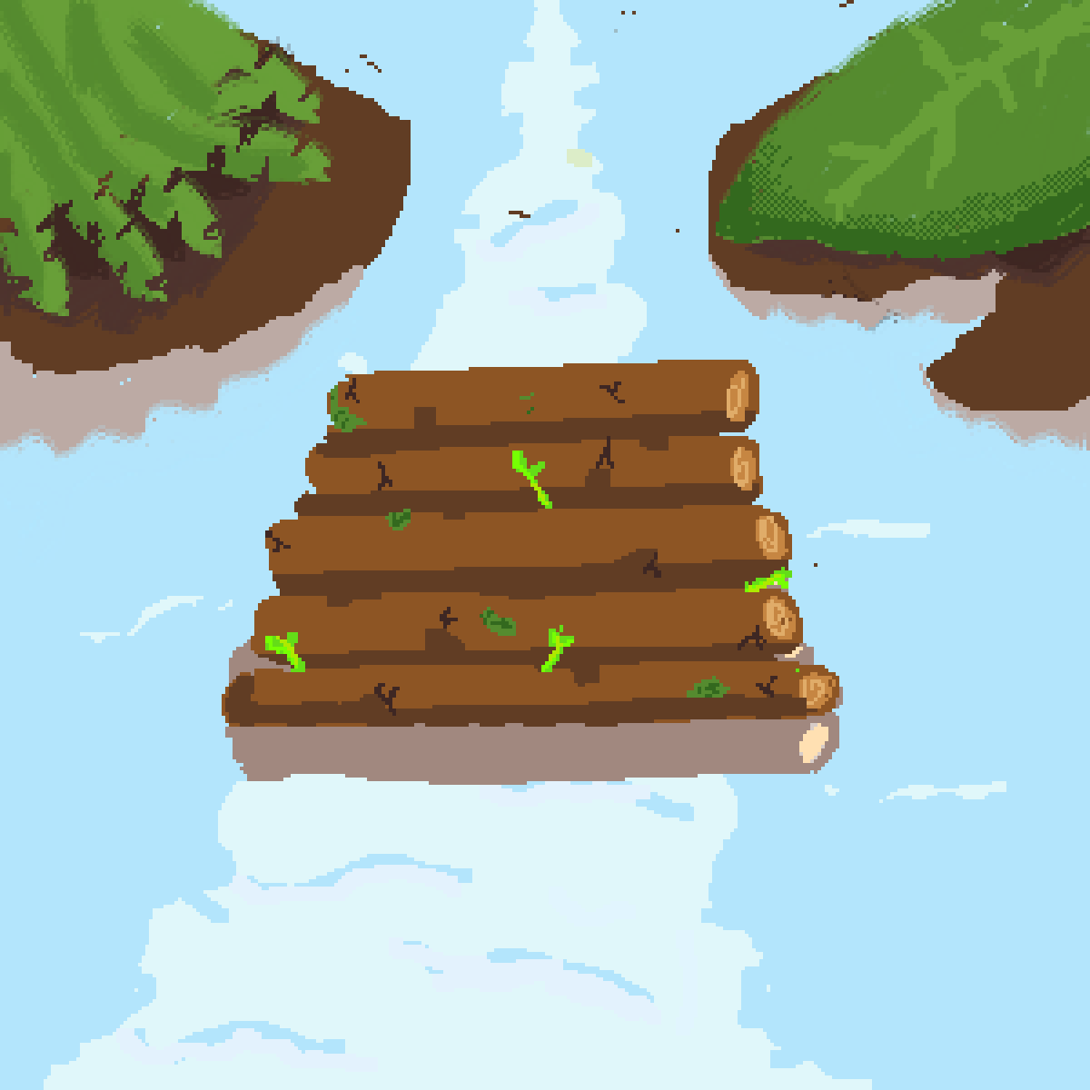 Pixilart - Raft by JoshieHub