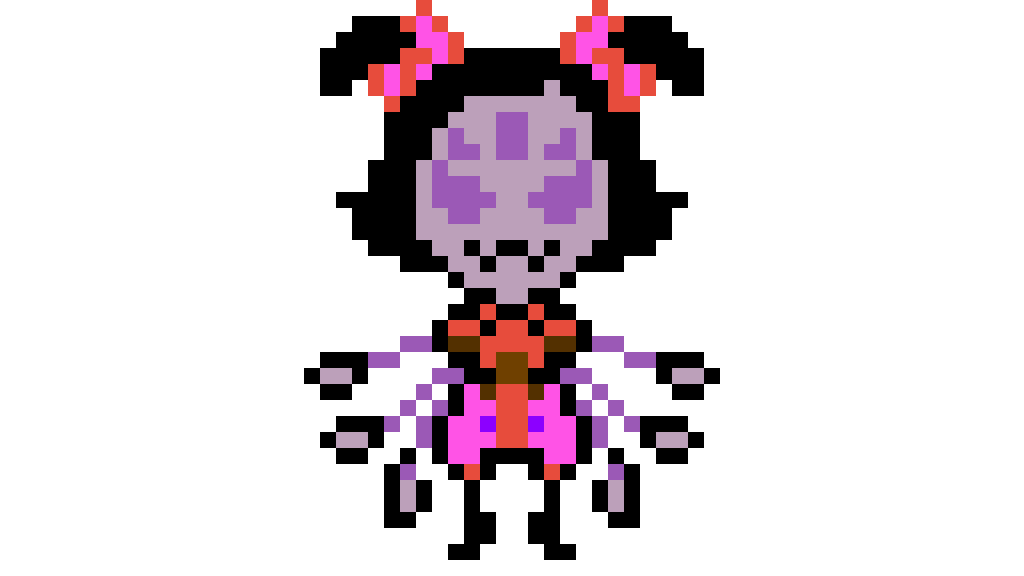 Pixilart - Muffet Sprite by pepperfighter