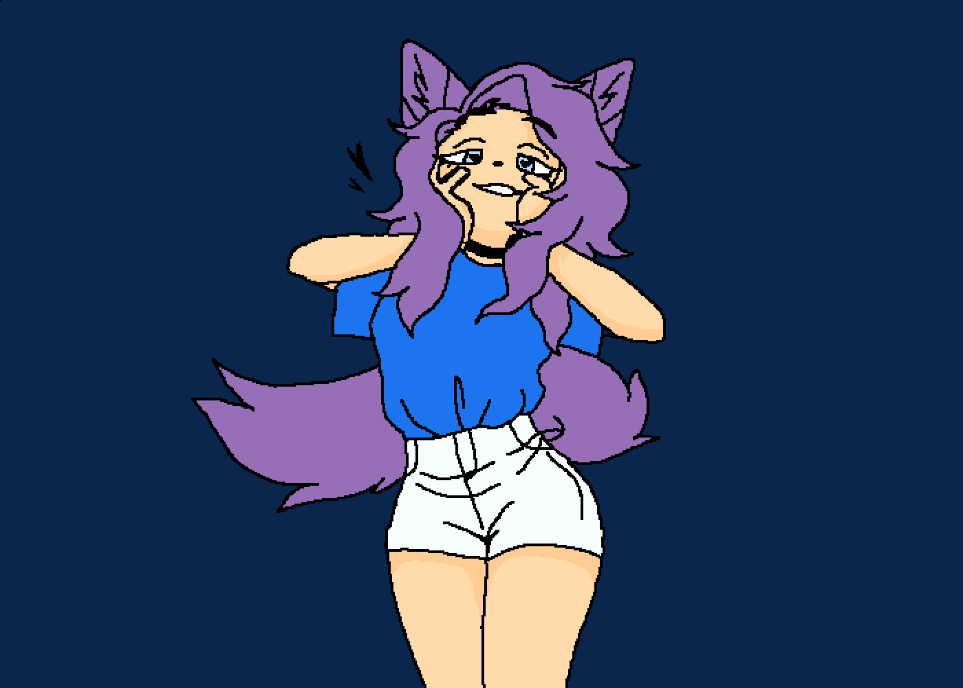 Pixilart - wolf girl by Hyperwolf456