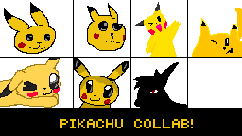 Editing Pikachu Collab! (Add your Pikachu!) - Free online pixel art ...