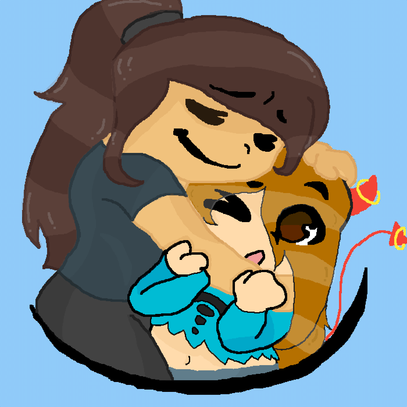 Pixilart - A hug for Victoria Listeen by H2OMiniladd