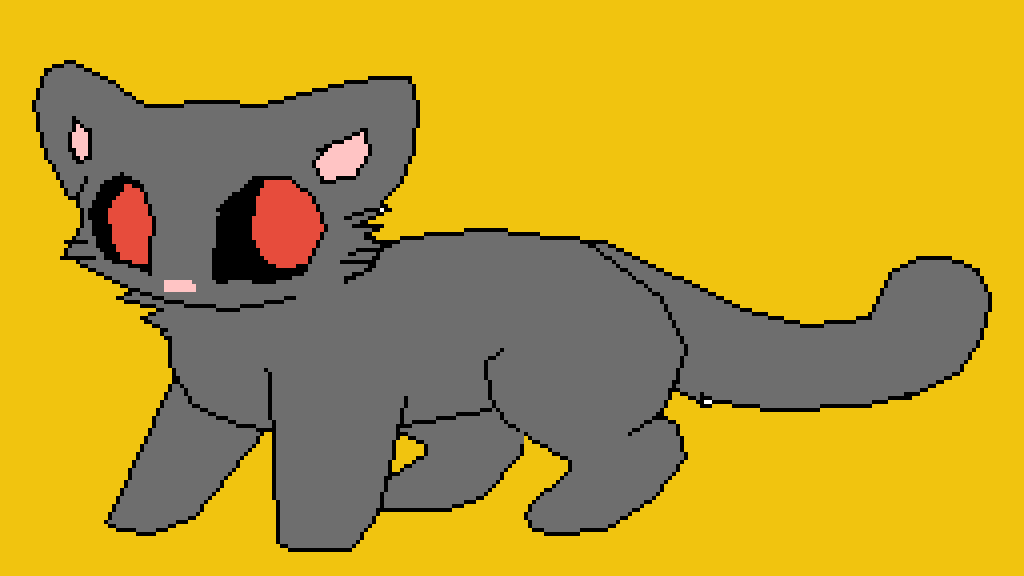 Pixilart - my evil cat by chiffonbarly4