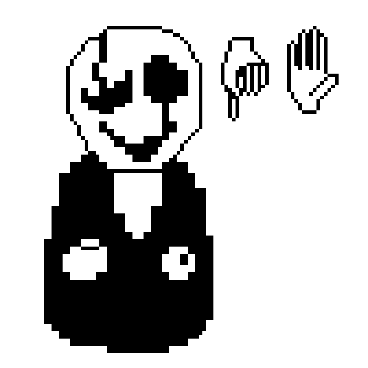 Pixilart - Gaster Saying Hi by A-Reaper