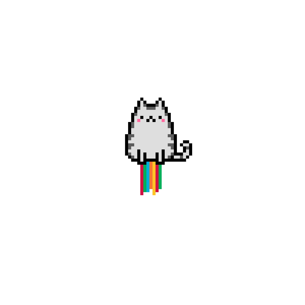 Pixilart - nyan cat by crazycraft2222