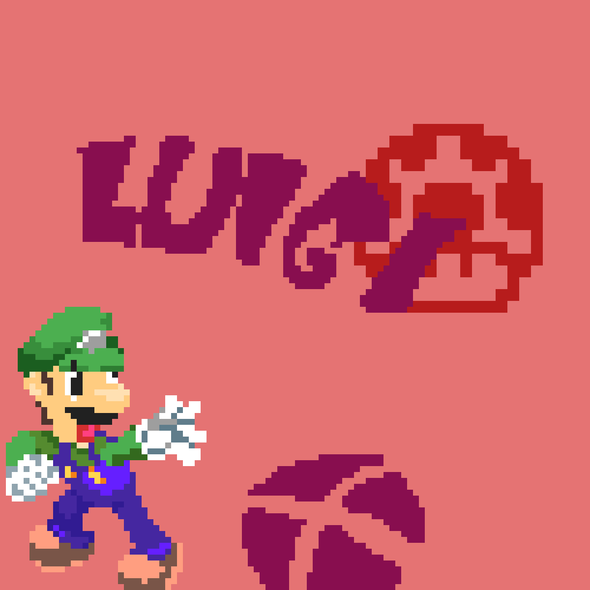 Pixilart - Smash Luigi by ColinthePurpBro