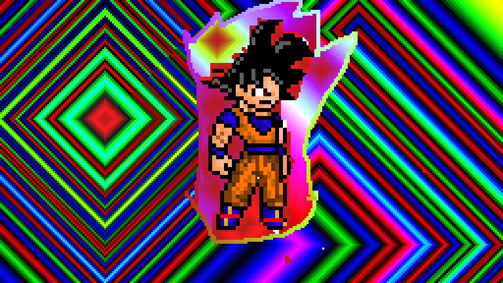 Pixilart - rainbow breaker goku by Z-fighter