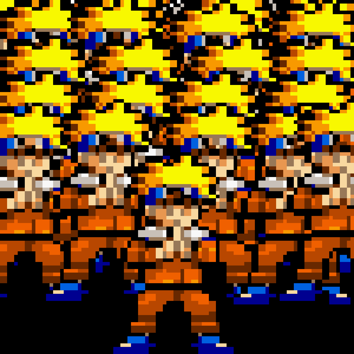 Pixilart - Naruto Shadow Clone Army by ReaperLeviathan