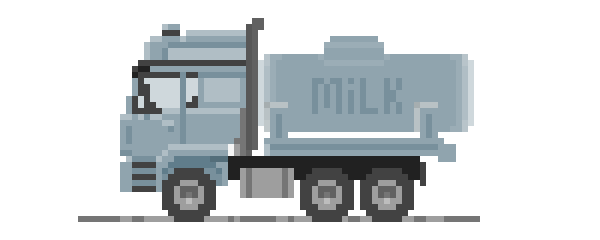 Pixilart - milk truck by color-forever