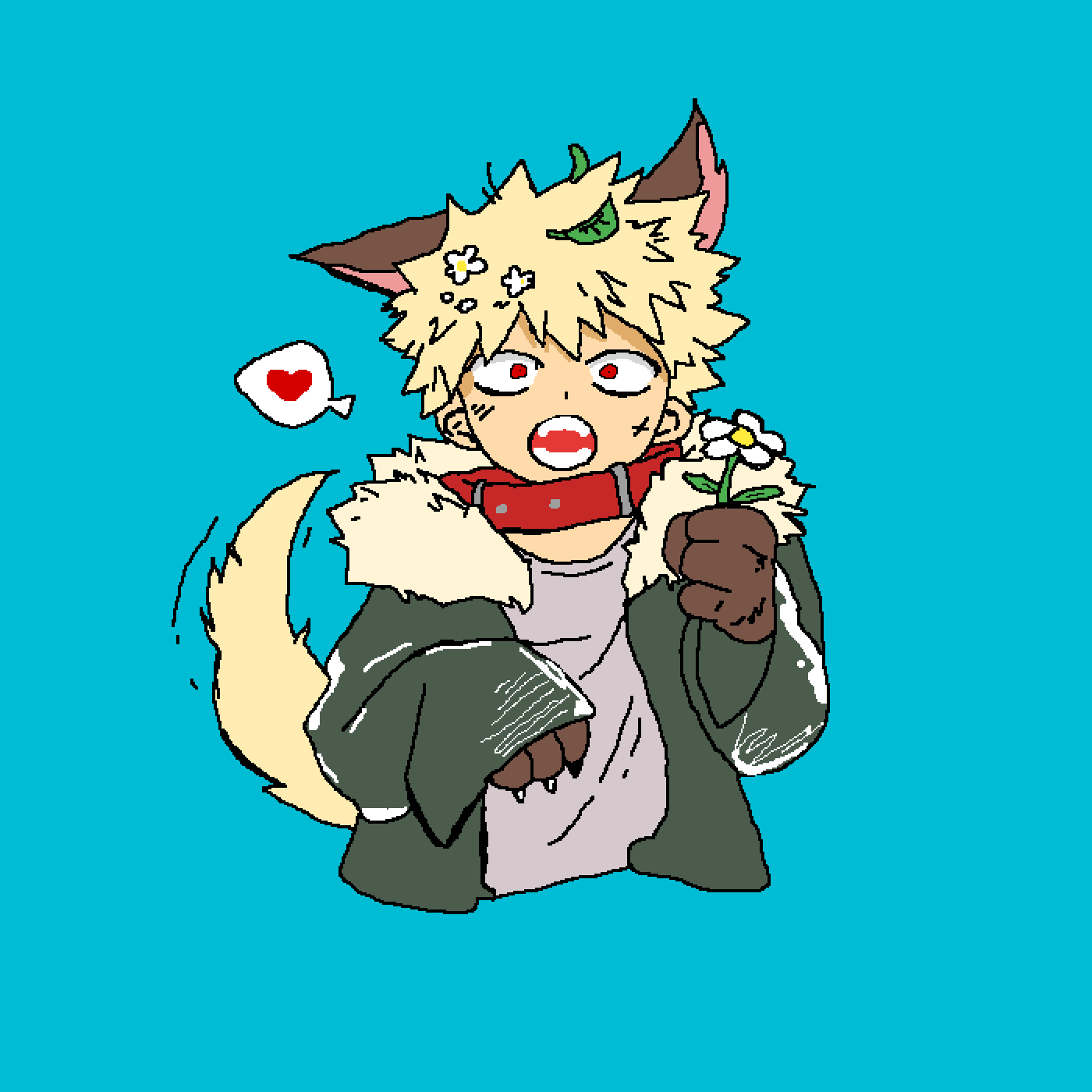 Pixilart - Katsuki bakugo as a wolf by Abby1sLoud