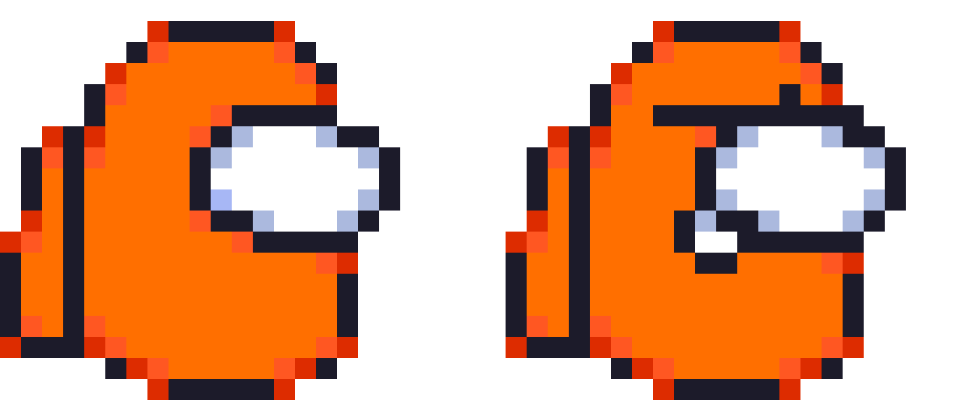 Pixilart - orange crewmate Icons by THECAPTAIN85