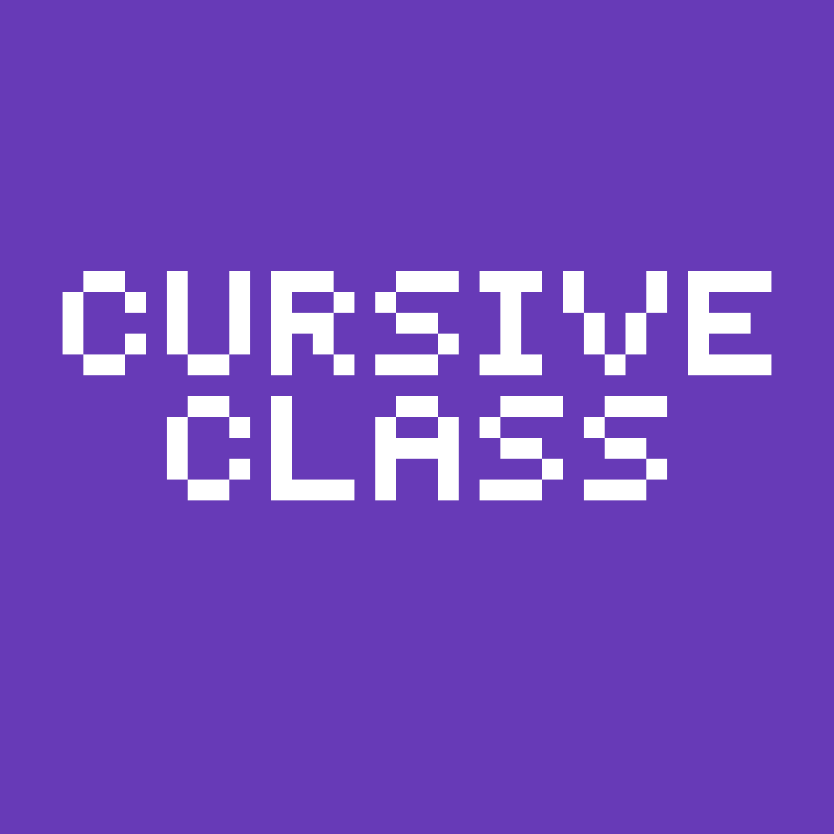 Pixilart - Cursive Class by alexa519