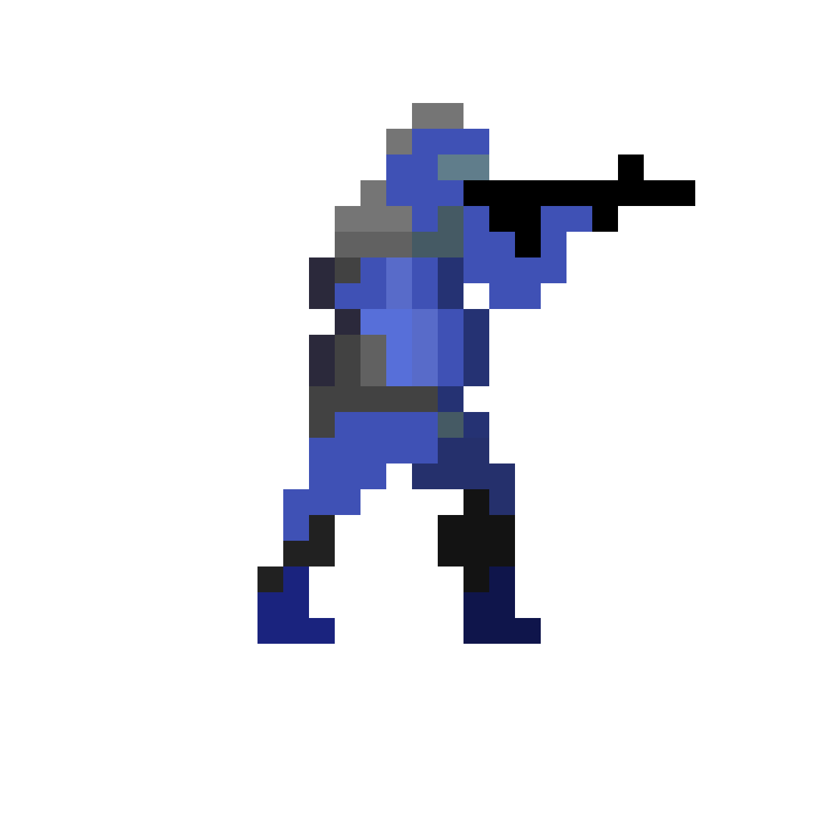 Pixilart - csgo ct by Ehlert