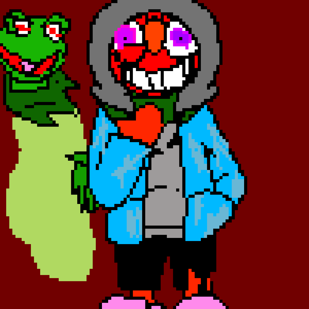 Pixilart - Hyper Dust Elmo phase 1 by DV-D