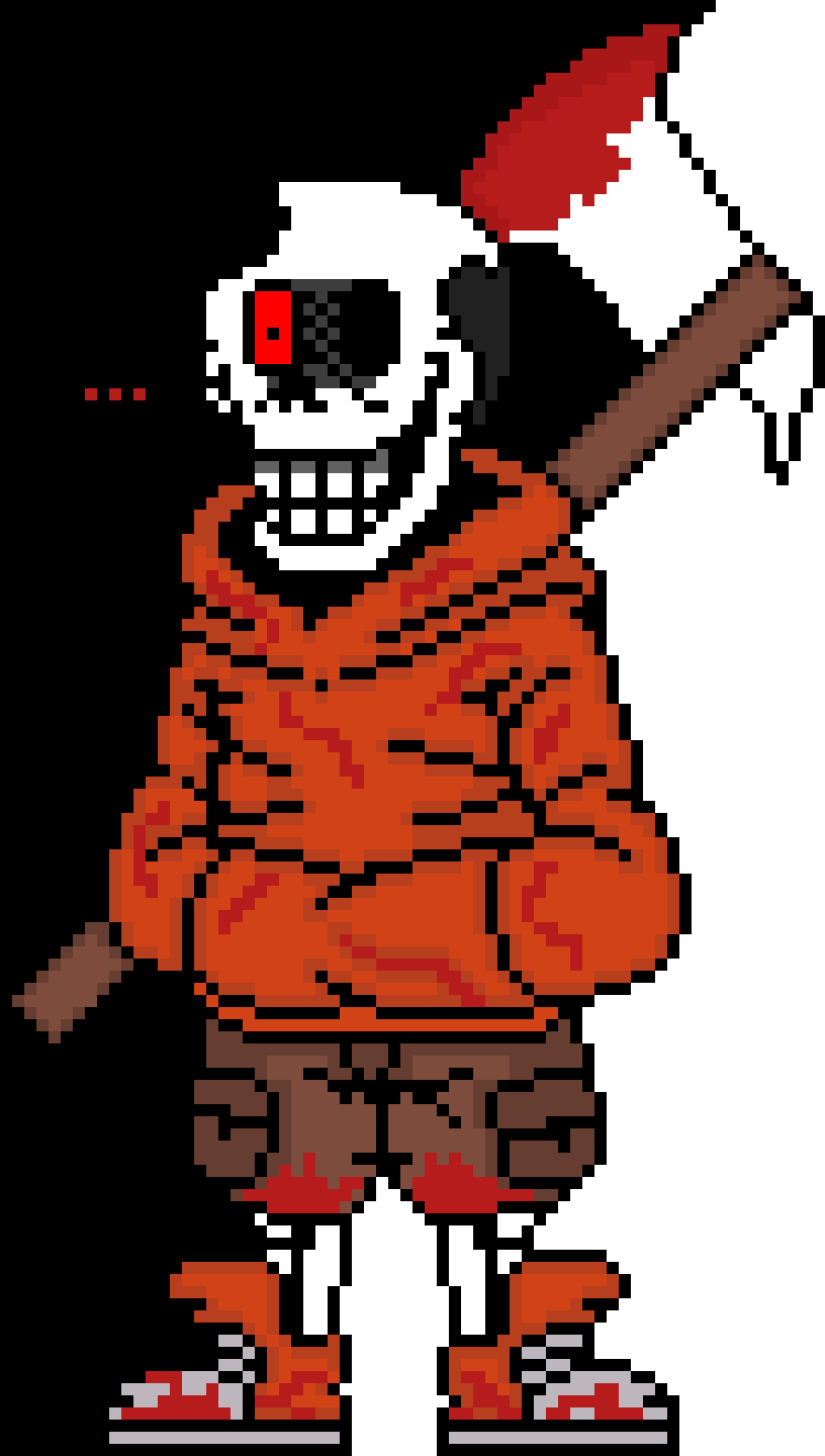 Pixilart - HorrorSwap Papyrus by D3RK