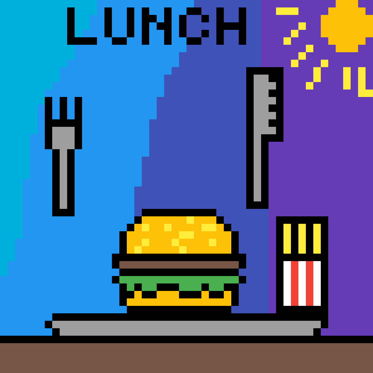 Pixilart - lunch time! by Anonymous