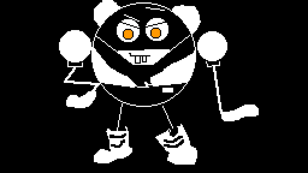 Pixilart - Fat Panda Papyrus battle sprite by Colemado