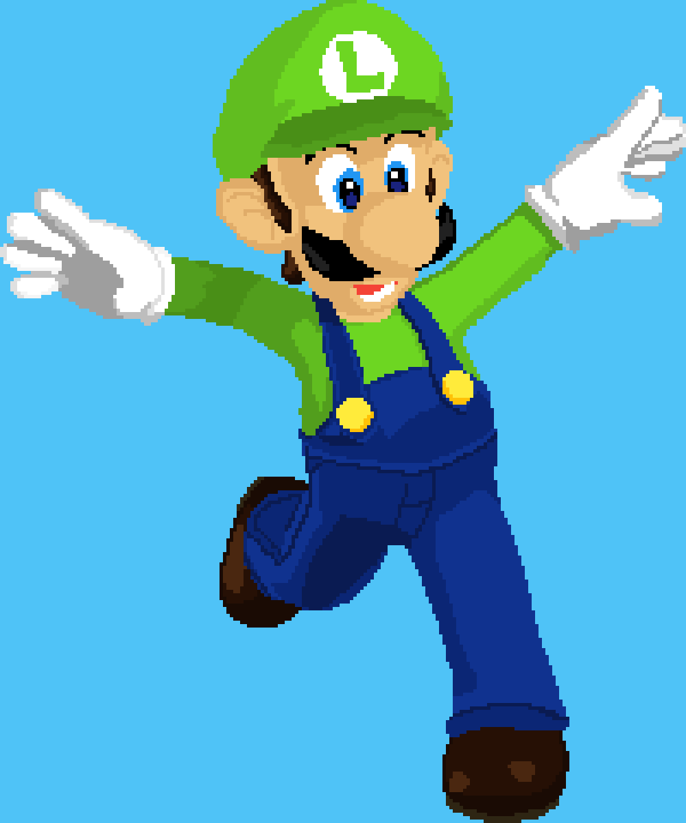 Pixilart - Luigi by Master-Ducky