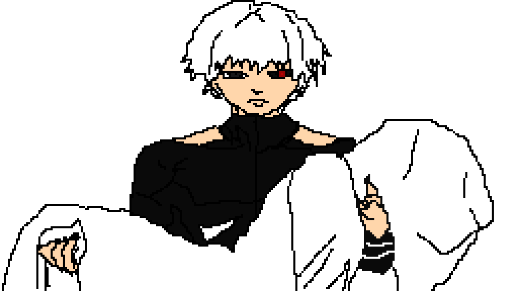 Pixilart - Kaneki Carrying Hide by AnimeGeek