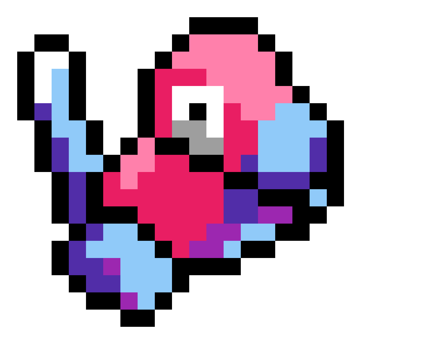 Pixilart - 8 Bit Porygon by QweryMakes